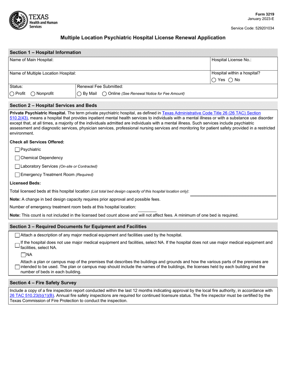 Form 3219 Download Fillable PDF or Fill Online Multiple Location ...