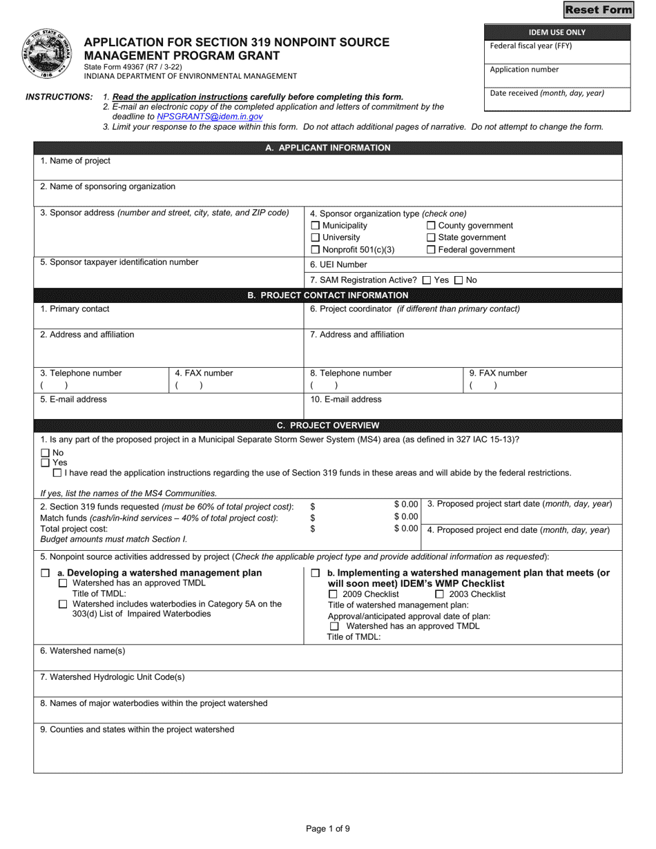 State Form 49367 - Fill Out, Sign Online and Download Fillable PDF ...