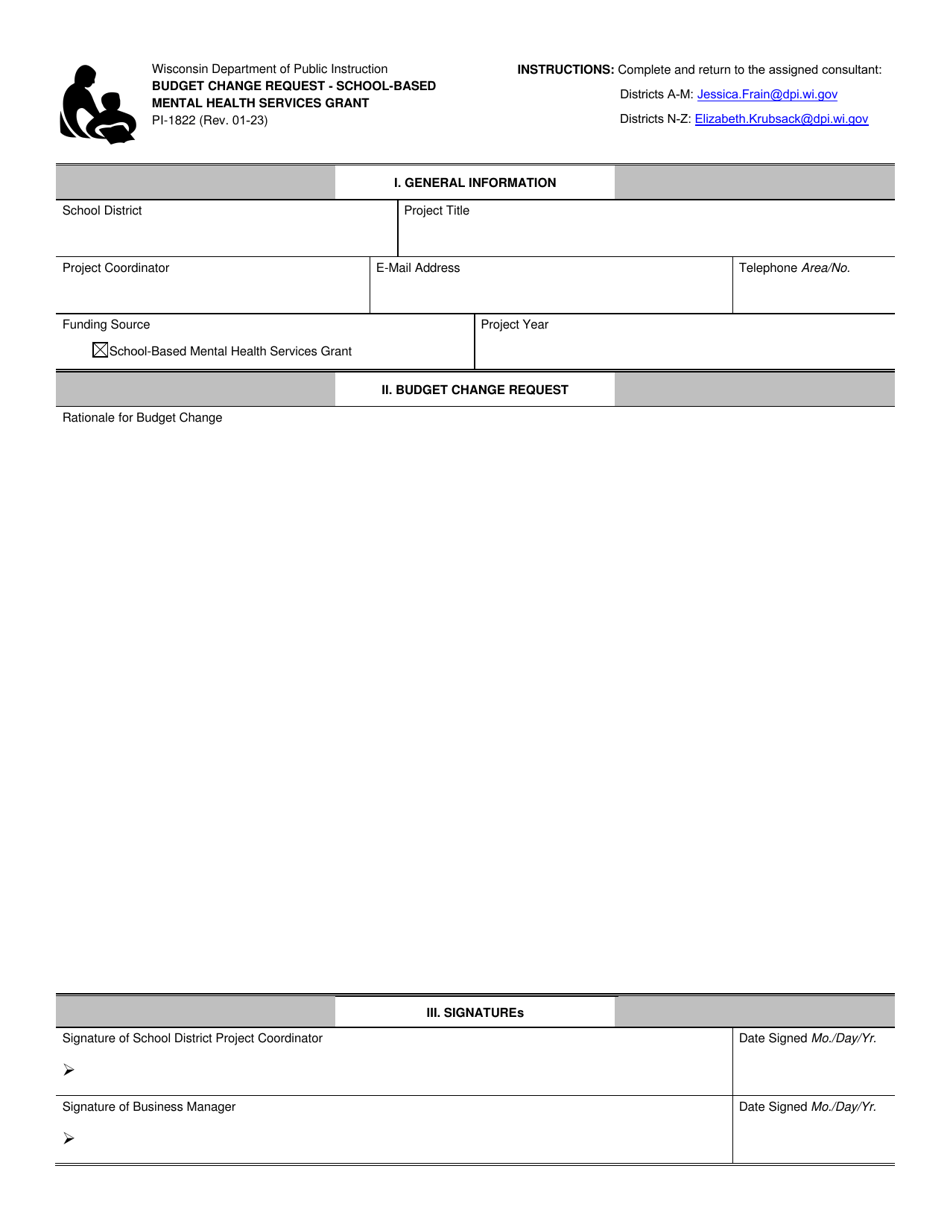 Form PI-1822 - Fill Out, Sign Online and Download Fillable PDF ...
