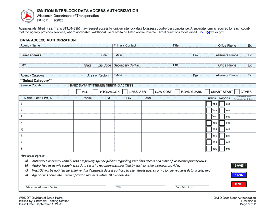 Form SP4011 - Fill Out, Sign Online and Download Fillable PDF ...