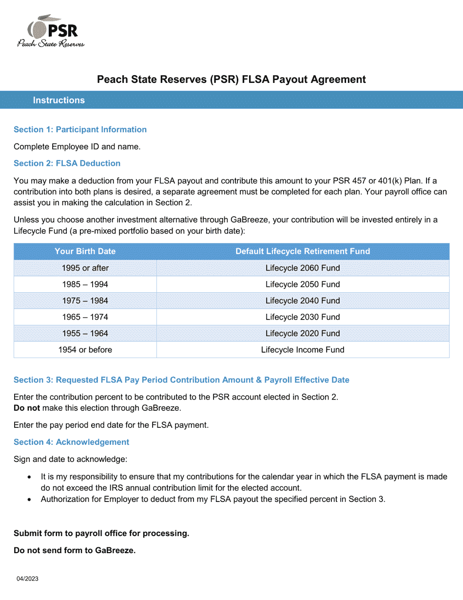Form PSR11-23 - Fill Out, Sign Online and Download Printable PDF ...