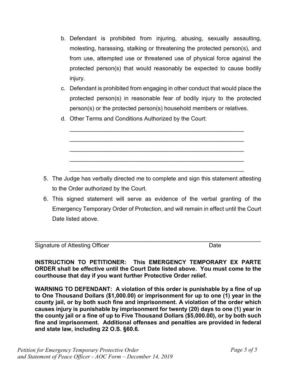 Oklahoma Petition For Emergency Temporary Protective Order Fill Out oklahoma-petition-for-emergency-temporary-protective-order-fill-out