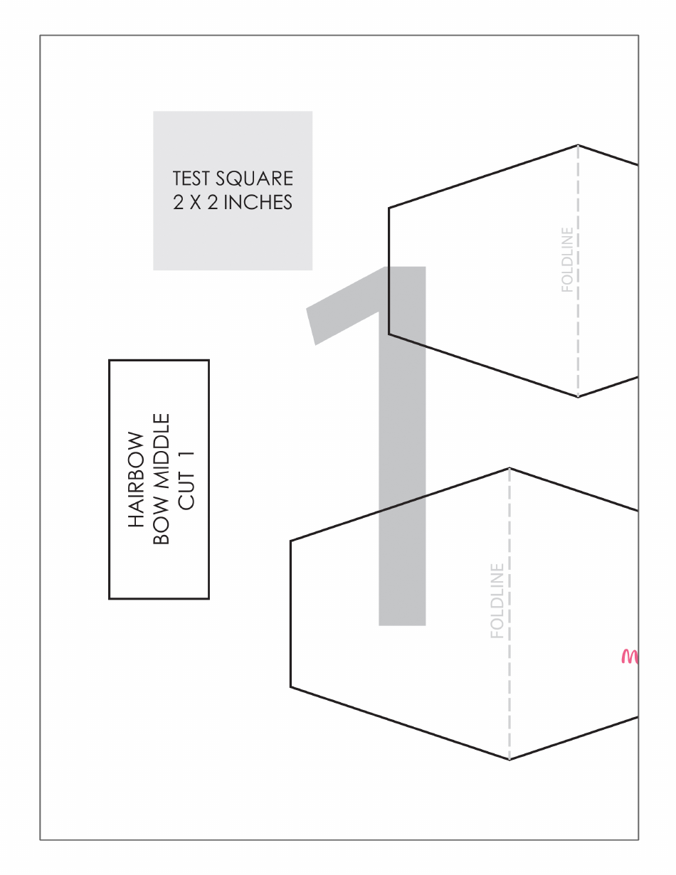 Hair Bow Cut-Out Template Download Printable PDF | Templateroller