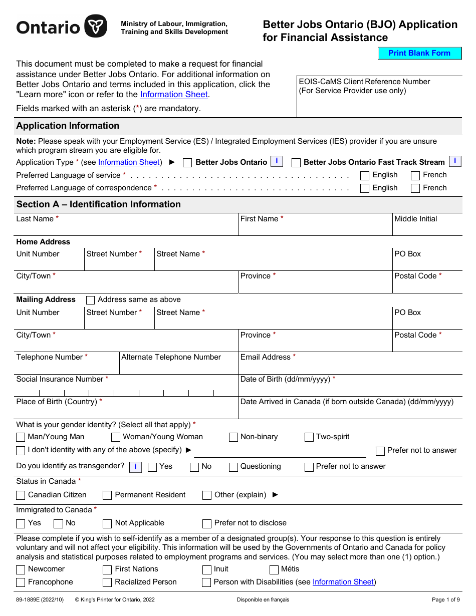 Form 89-1889E - Fill Out, Sign Online and Download Fillable PDF ...