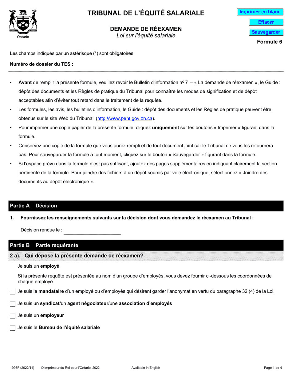 Forme 6 (1996) - Fill Out, Sign Online and Download Fillable PDF ...