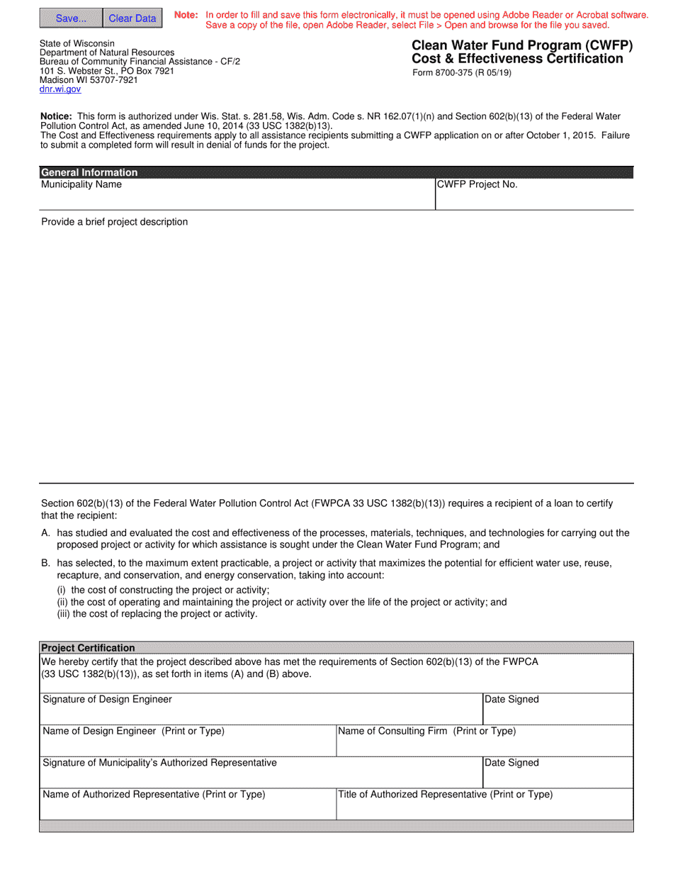 Form 8700-375 - Fill Out, Sign Online and Download Fillable PDF ...