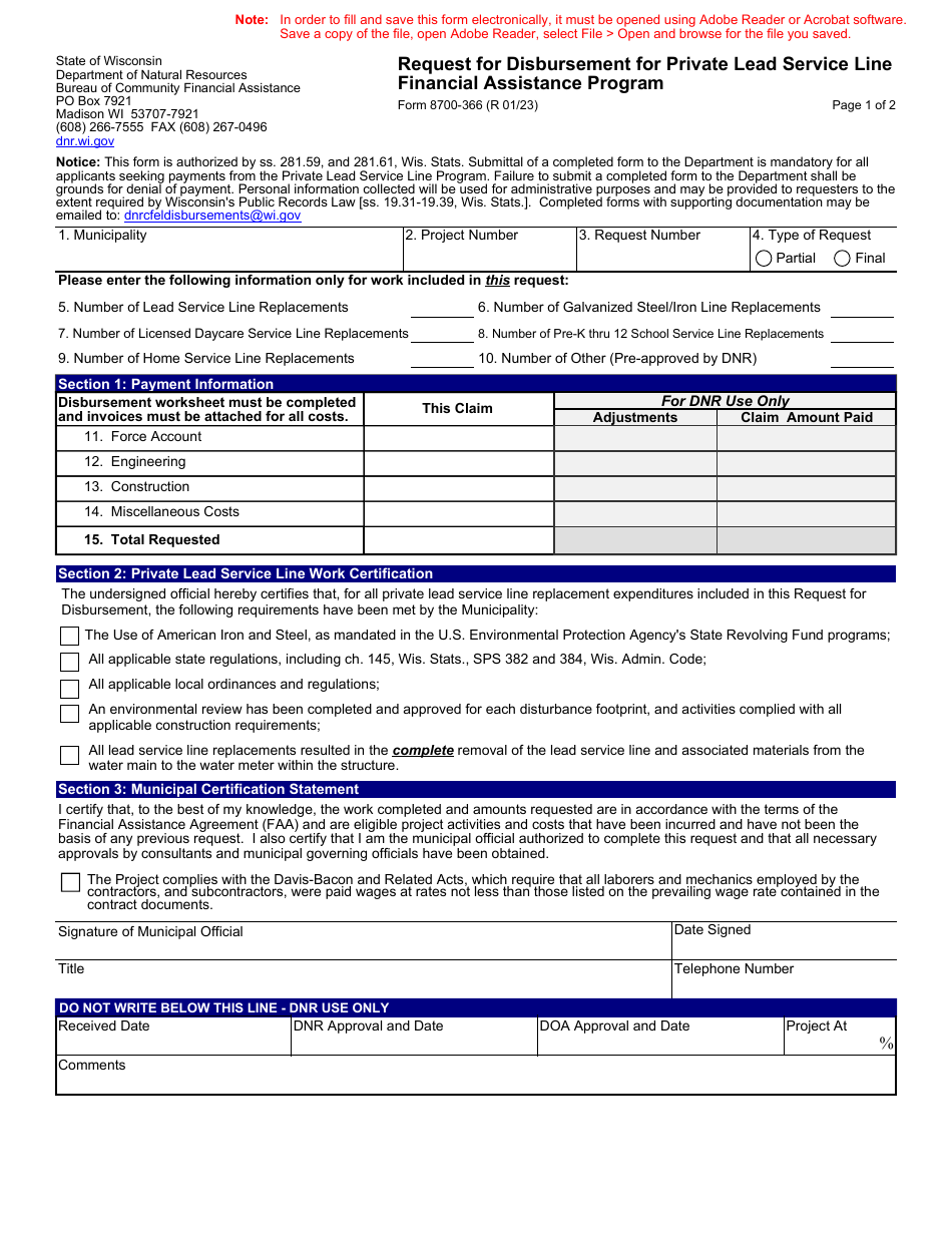 Form 8700-366 Download Fillable PDF or Fill Online Request for ...