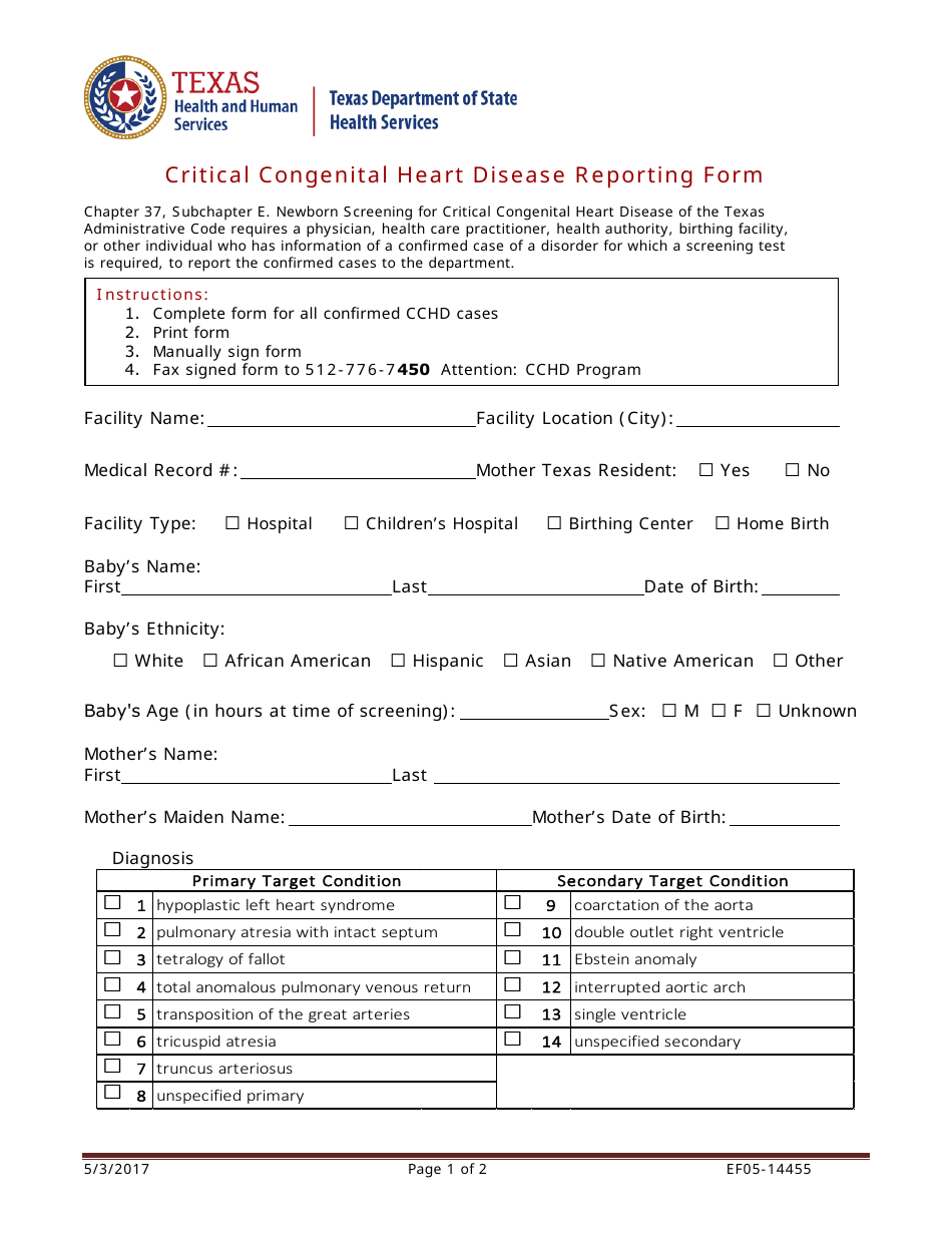Form EF05-14455 - Fill Out, Sign Online and Download Fillable PDF ...