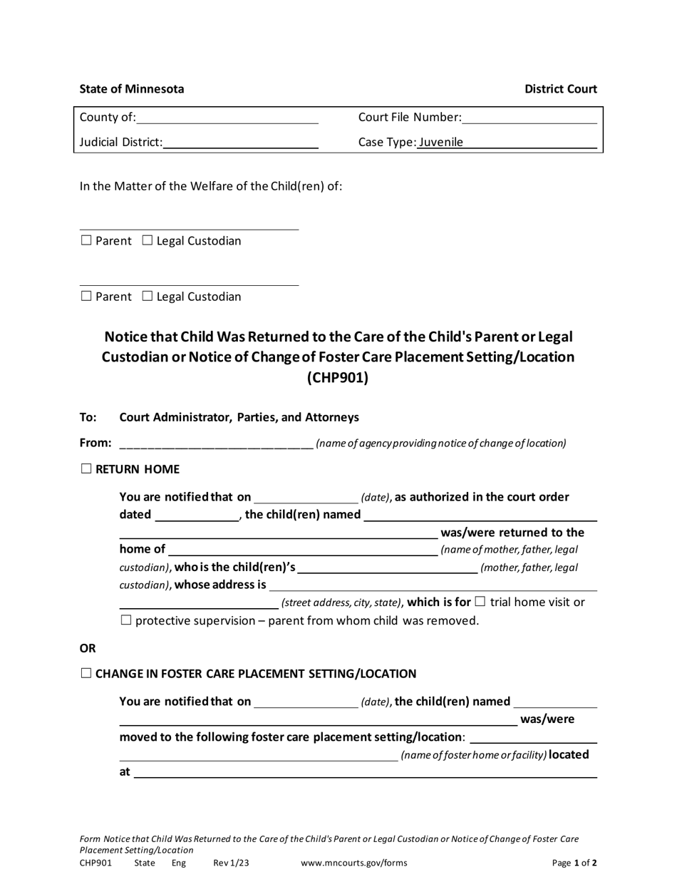 Form CHP901 - Fill Out, Sign Online and Download Printable PDF ...
