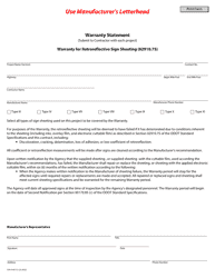 Form 734-5140 Download Fillable PDF or Fill Online Warranty for ...