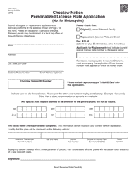 Form 750-D Download Fillable PDF or Fill Online Choctaw Nation ...