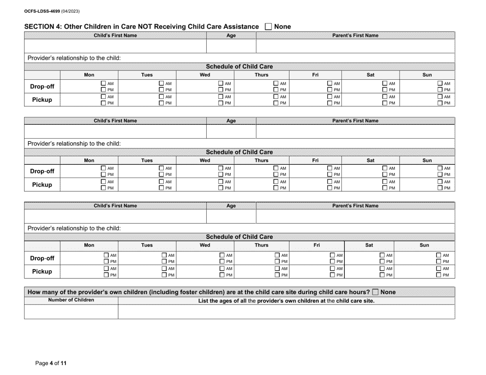 Form OCFS-LDSS-4699 Download Printable PDF or Fill Online Enrollment ... Form OCFS-LDSS-4699 Download Printable PDF or Fill Online Enrollment ...