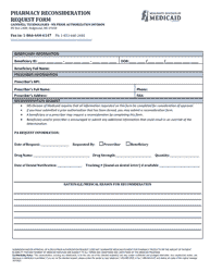 Mississippi Pharmacy Reconsideration Request Form Download Printable ...