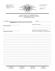 Warren County, Ohio Generic Motion Form - Fill Out, Sign Online and ...