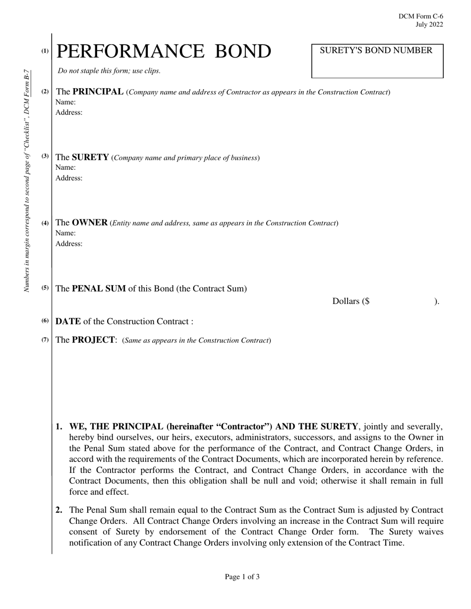DCM Form C-6 - Fill Out, Sign Online and Download Fillable PDF, Alabama ...