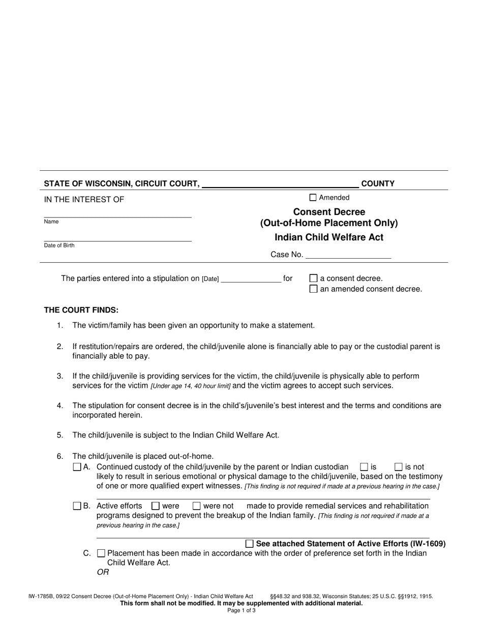 Form IW-1785B - Fill Out, Sign Online and Download Printable PDF ...