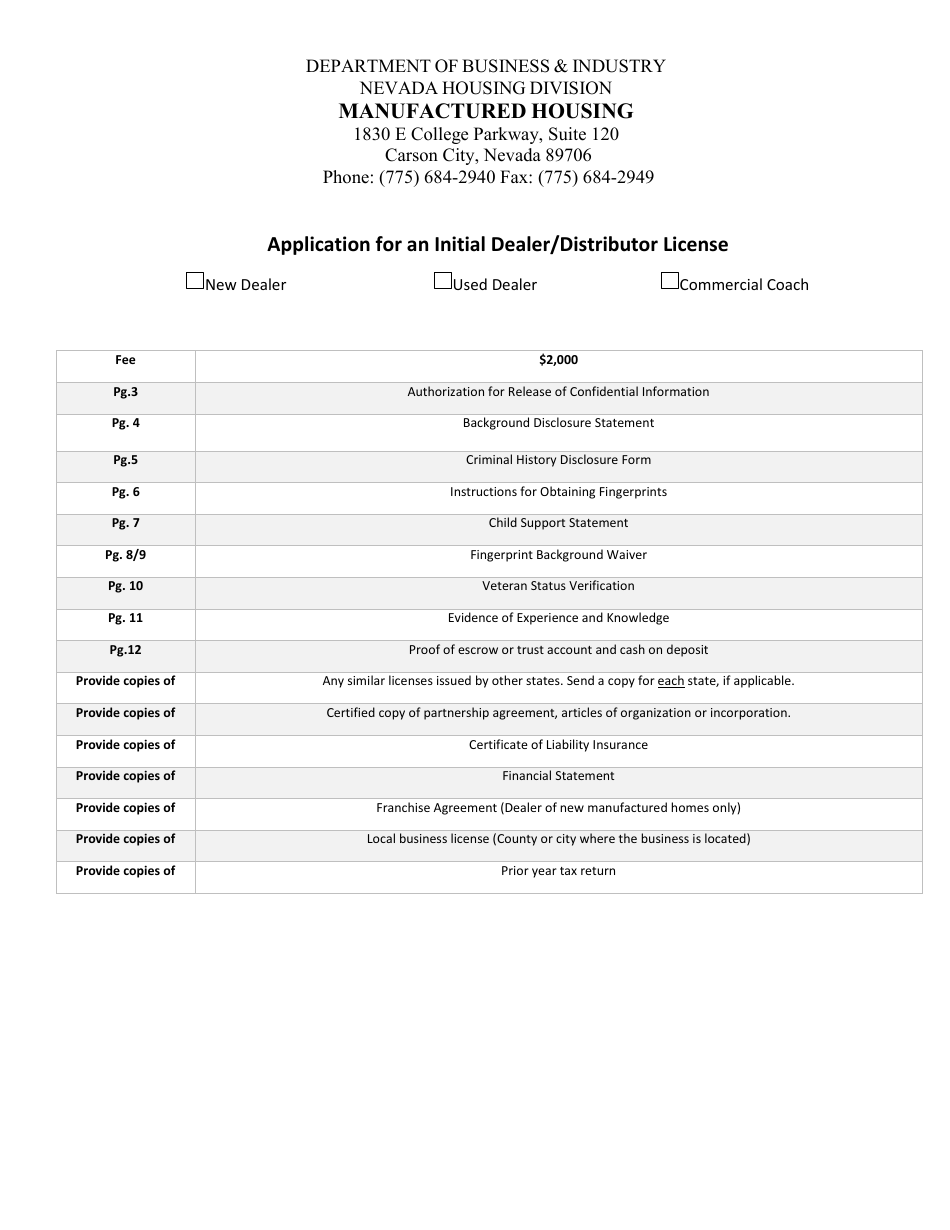 Form LIC-310 - Fill Out, Sign Online and Download Fillable PDF, Nevada ...