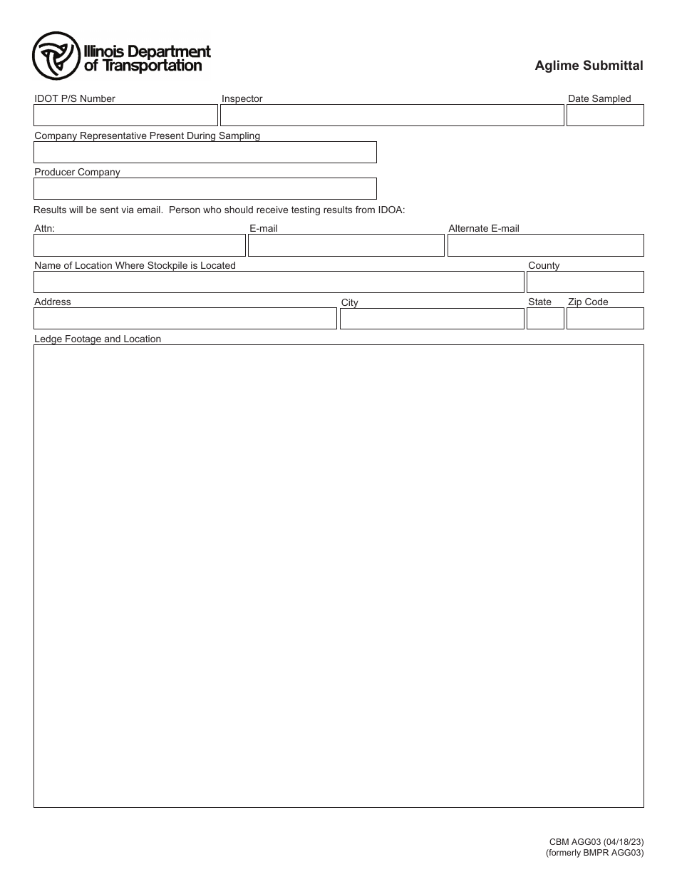 Form CBM AGG03 - Fill Out, Sign Online and Download Fillable PDF ...
