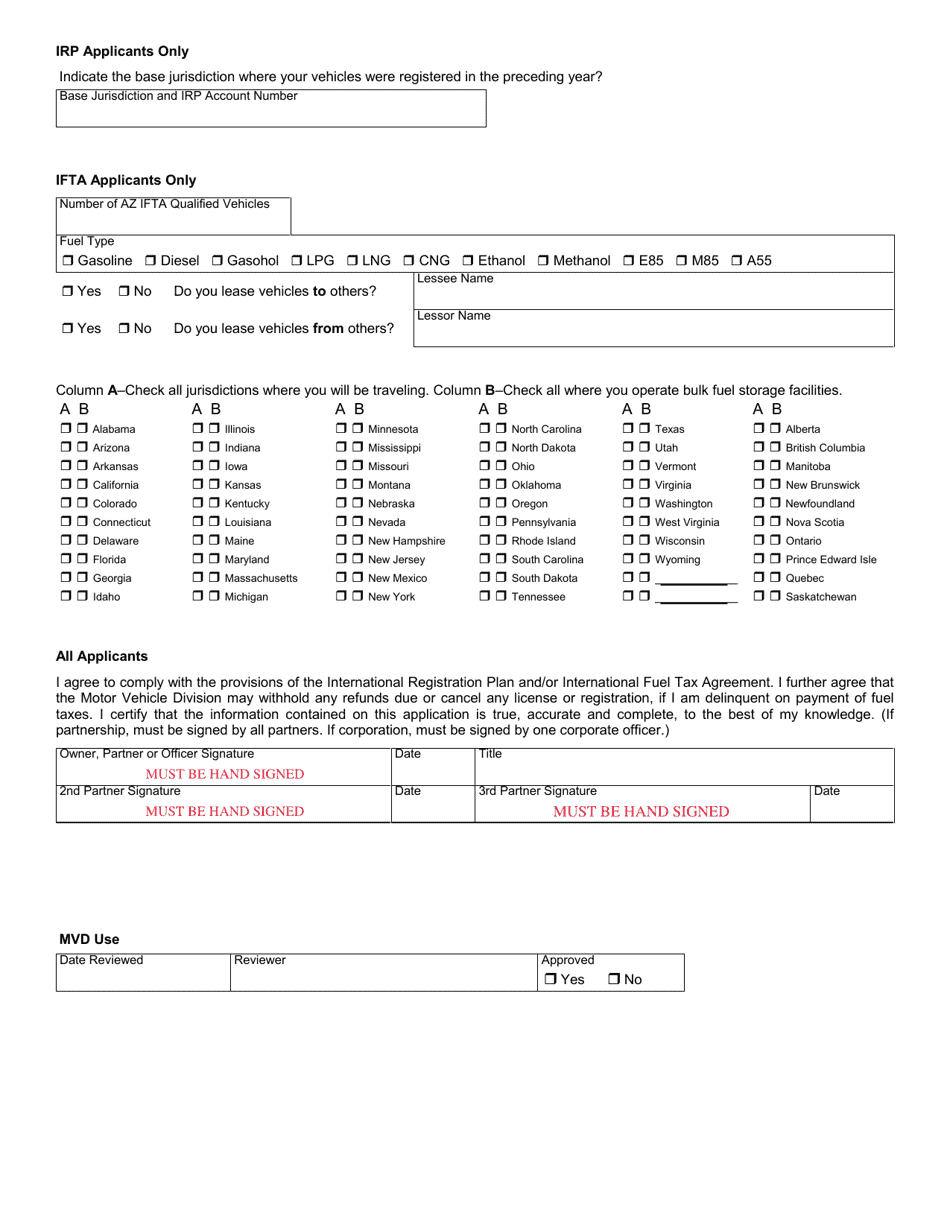 Form 70-0508 Download Fillable PDF or Fill Online Ifta/Irp Application ... Form 70-0508 Download Fillable PDF or Fill Online Ifta/Irp Application ...