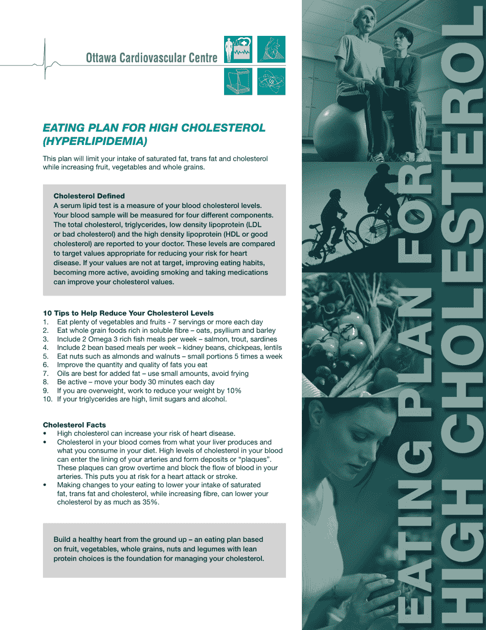 High Cholesterol (Hyperlipidemia) Eating Plan - Continuing Medical ...