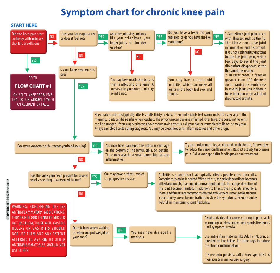 Chronic Knee Pain Symptom Chart - Prizm Download Printable PDF ...