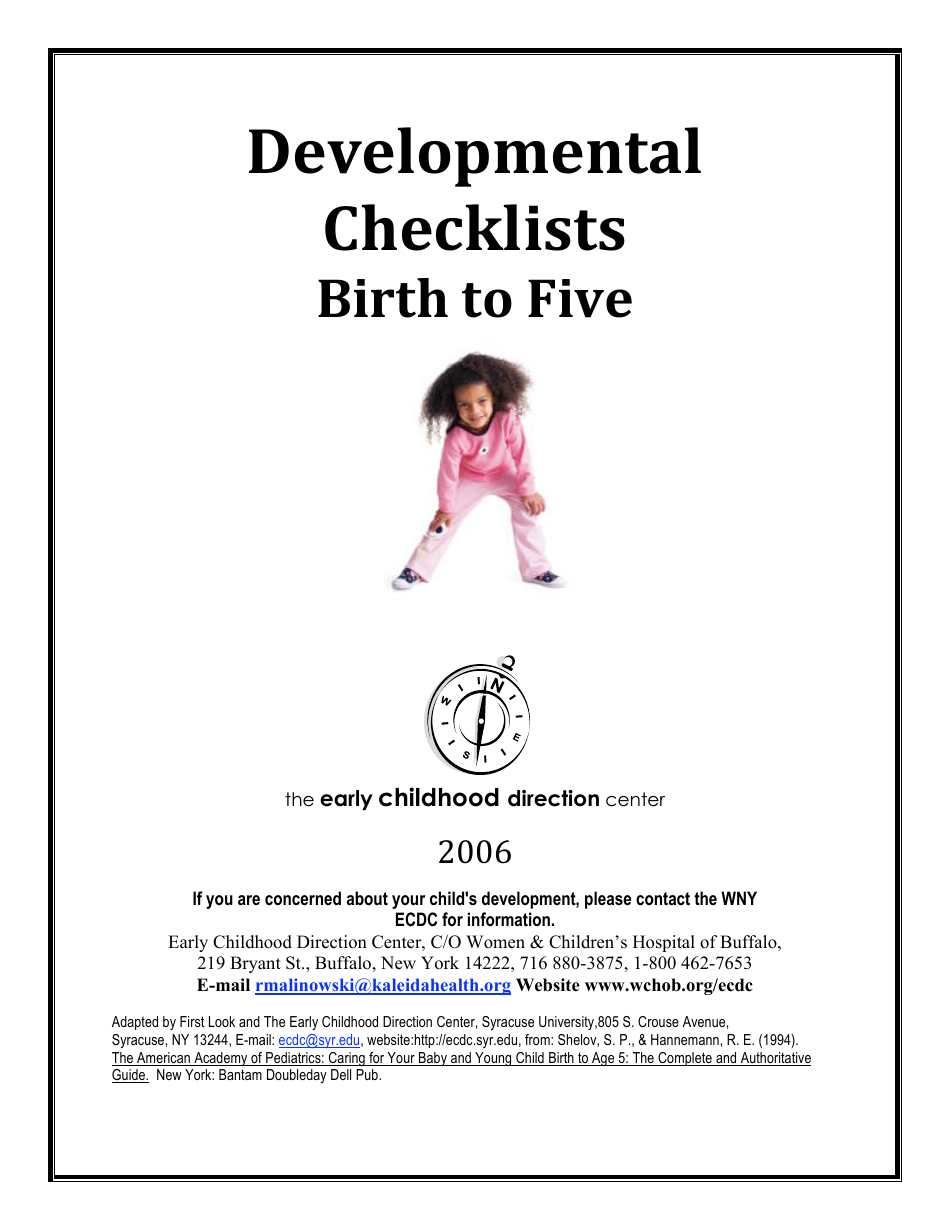 Developmentalchecklists - Birthtofive Download Printable PDF ...