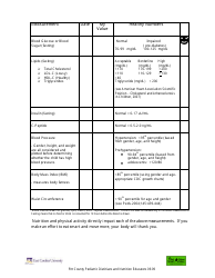 Blood Measurements Table Download Printable PDF | Templateroller