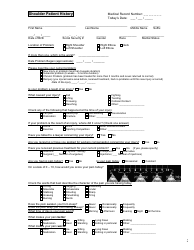 Shoulder Patient History Download Printable PDF | Templateroller