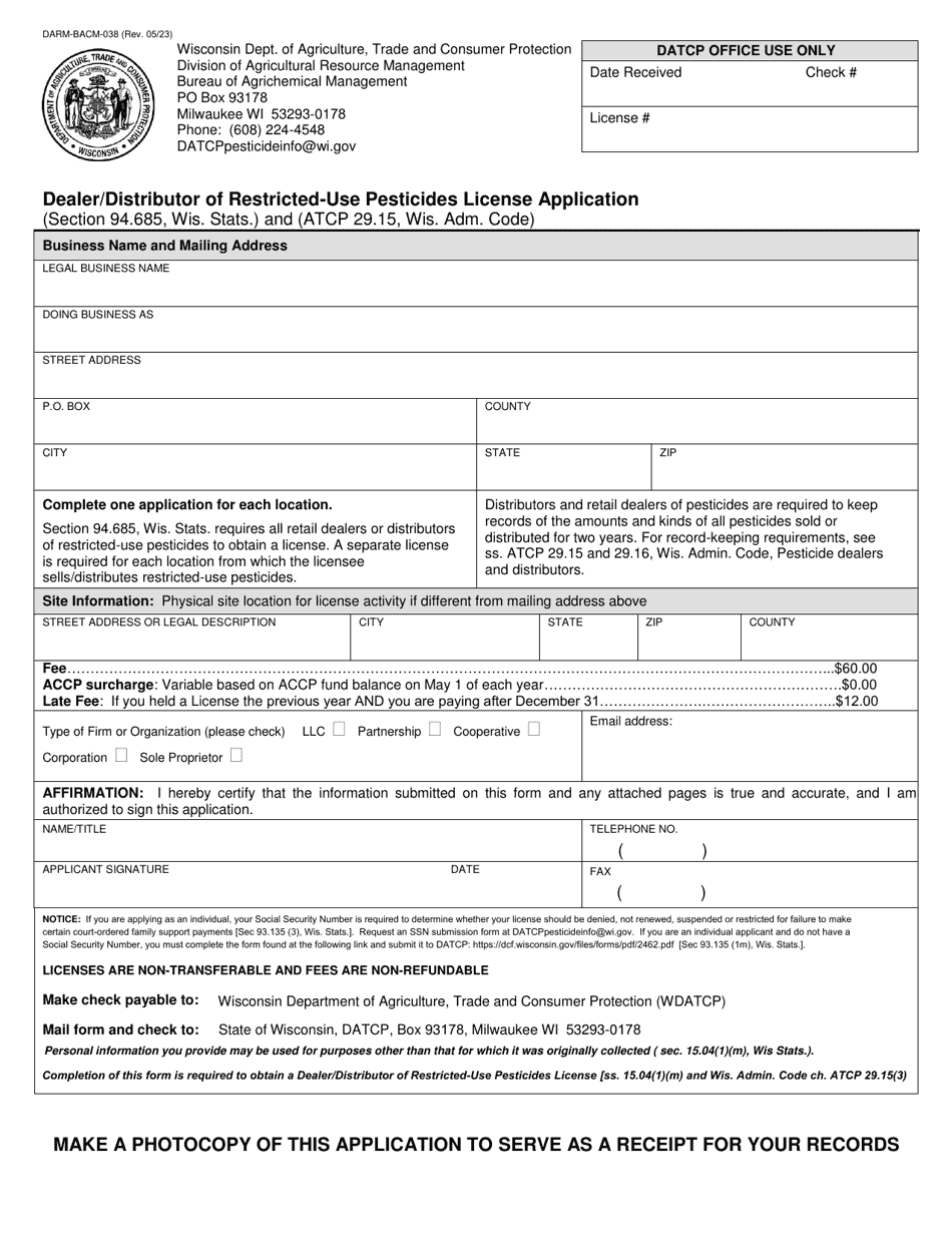 Form DARM-BACM-038 - Fill Out, Sign Online and Download Printable PDF ...