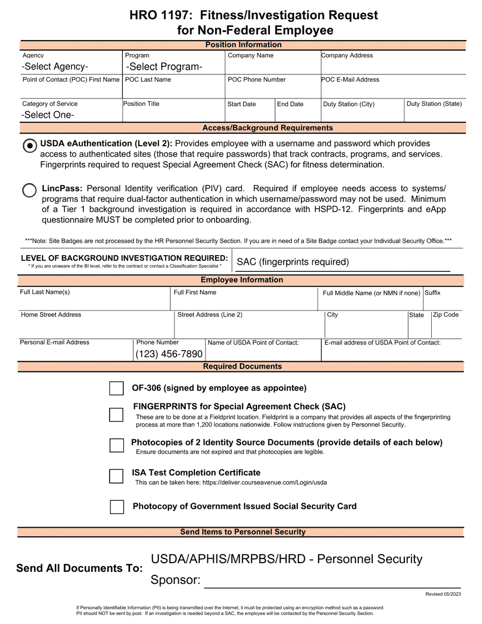 Form HRO1197 - Fill Out, Sign Online and Download Fillable PDF ...