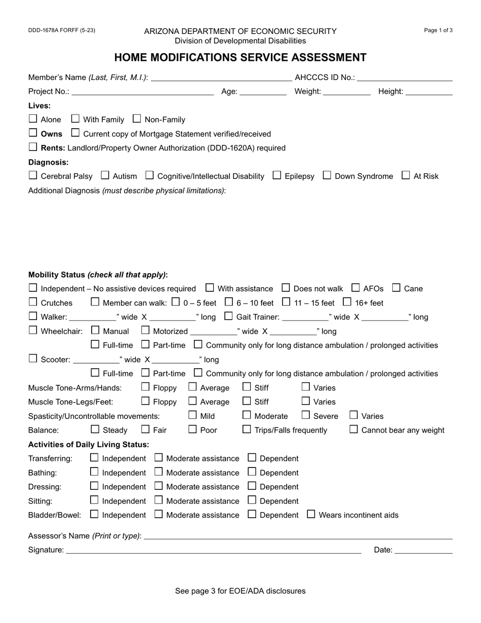 Form DDD-1678A - Fill Out, Sign Online and Download Fillable PDF ...