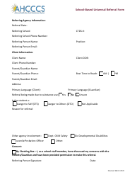 Arizona School-Based Universal Referral Form - Fill Out, Sign Online ...
