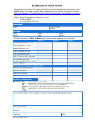 Arkansas Explanation of Check Refund Download Printable PDF ...