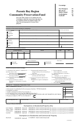 Suffolk County, New York Peconic Bay Region Community Preservation Form ...