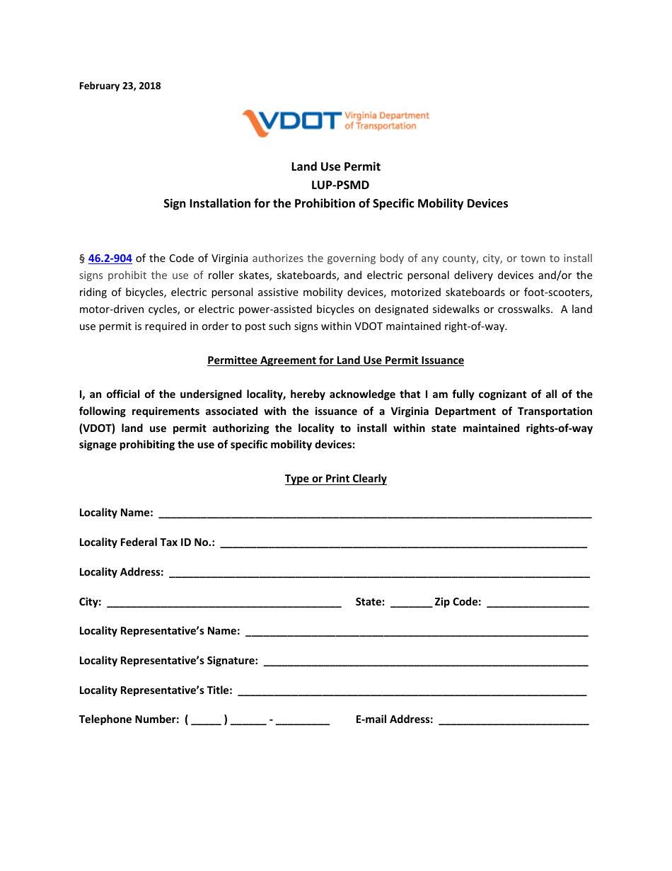 Form LUP‐PSMD - Fill Out, Sign Online and Download Fillable PDF ...