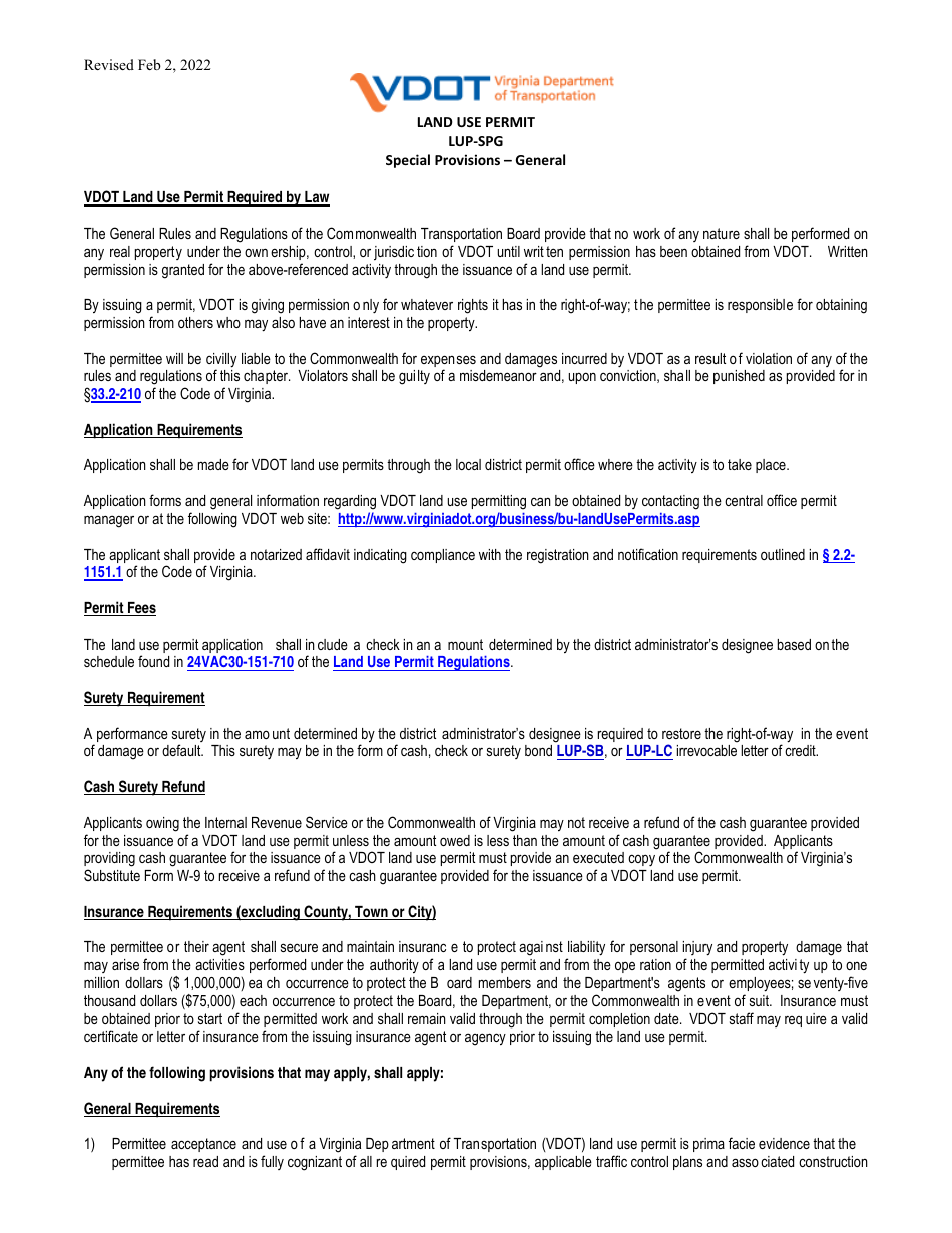 Form LUP‐SPG - Fill Out, Sign Online and Download Printable PDF ...