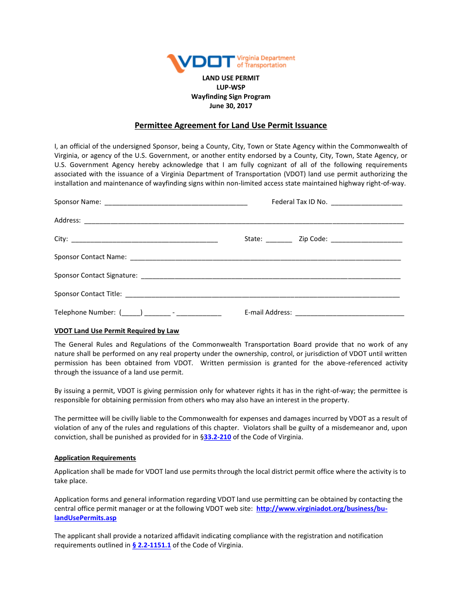Form LUP-WSP - Fill Out, Sign Online and Download Fillable PDF ...