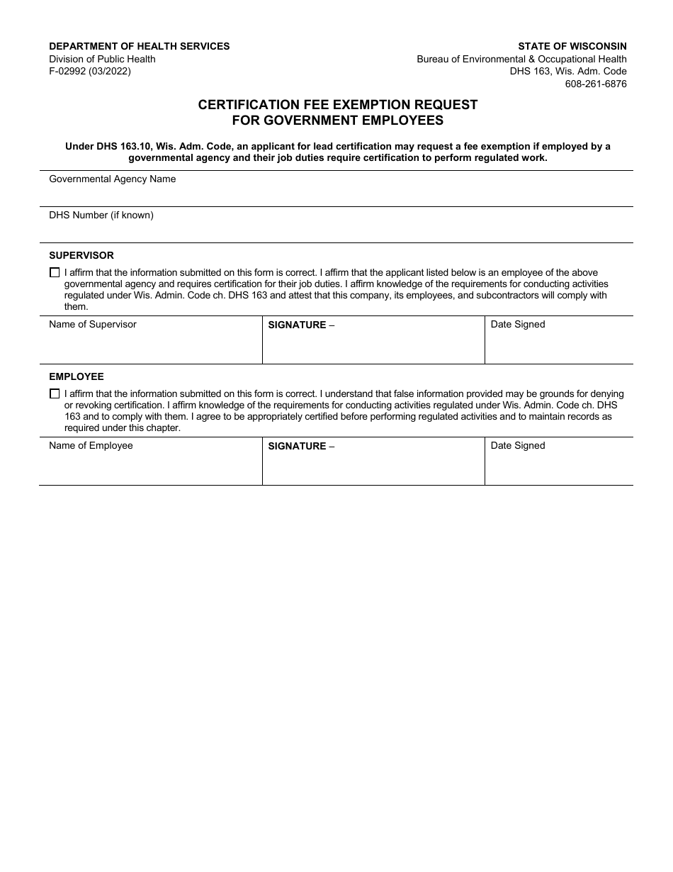 Form F-02992 - Fill Out, Sign Online and Download Fillable PDF ...