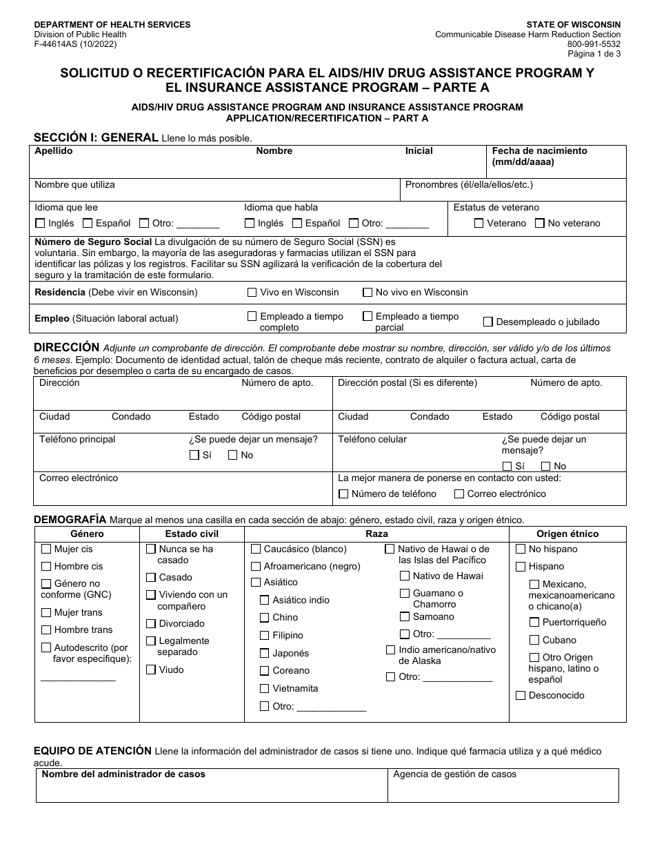 Formulario F-44614AS Parte A - Fill Out, Sign Online and Download ...