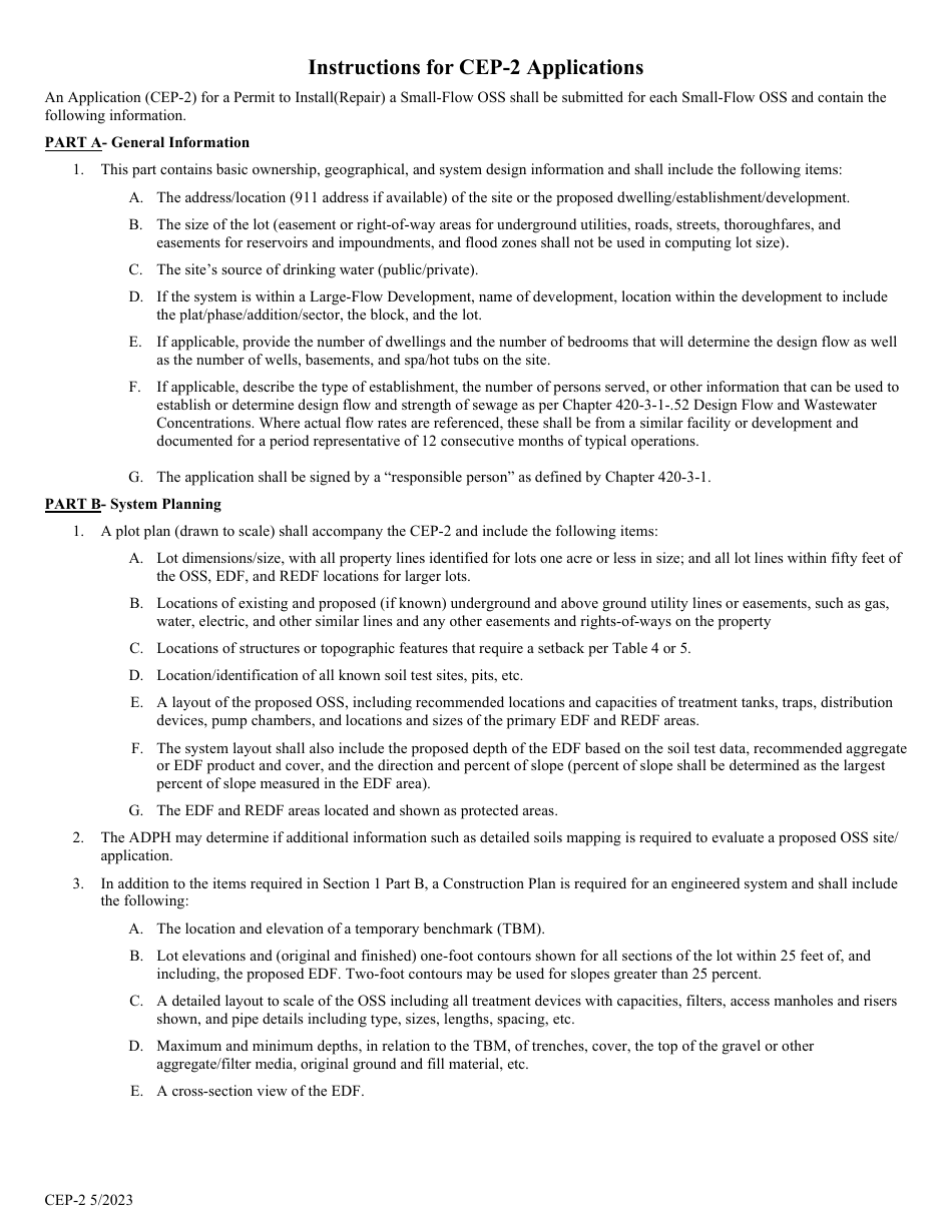Form CEP-2 Download Fillable PDF or Fill Online Application for a ...