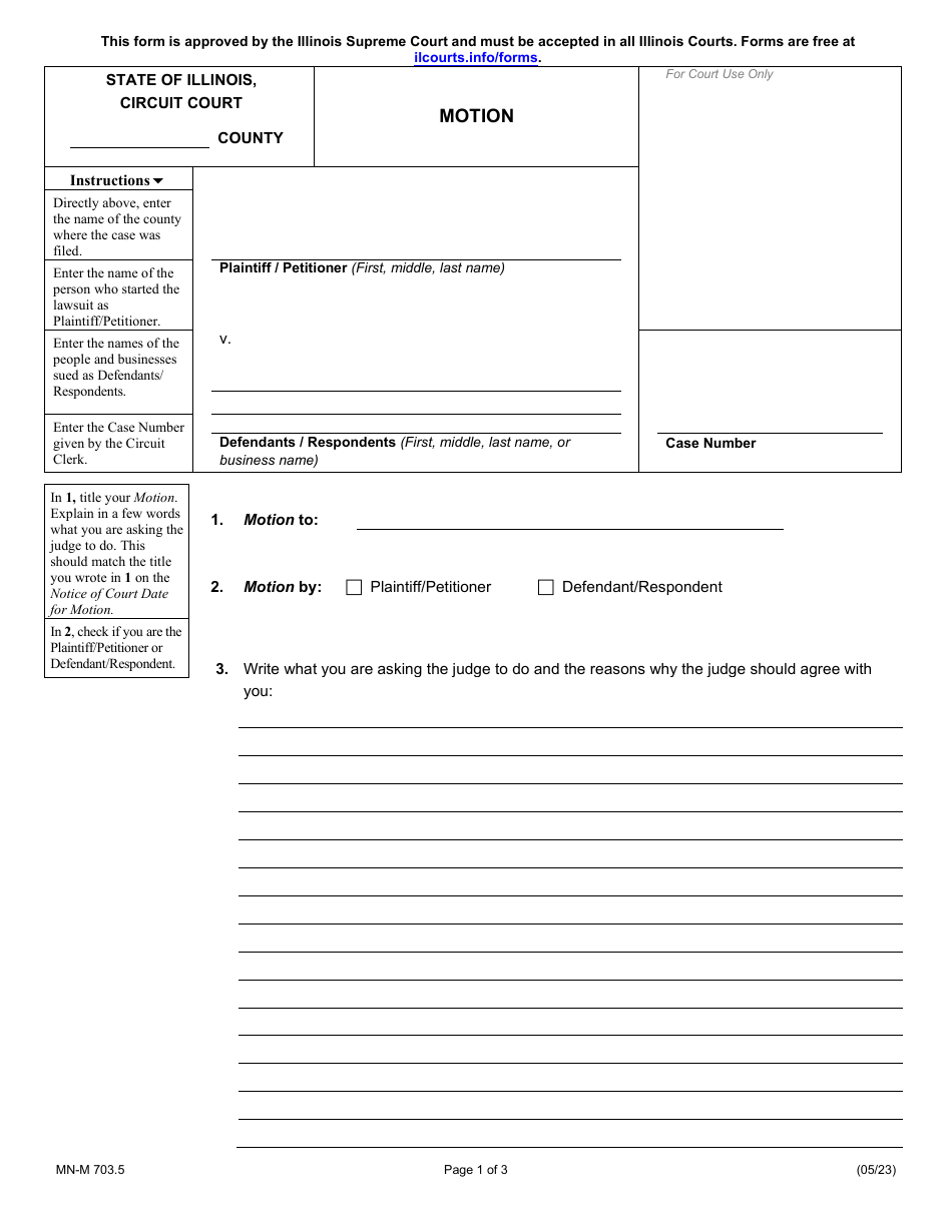 Form MN-M703.5 - Fill Out, Sign Online and Download Fillable PDF ...