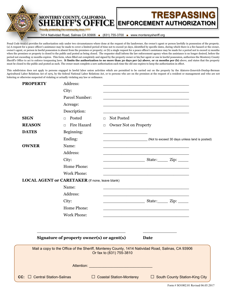Form SO1002.01 - Fill Out, Sign Online and Download Fillable PDF ...