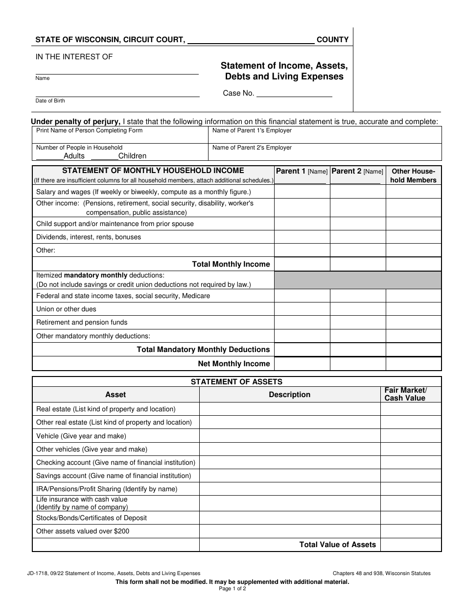 Form JD-1718 - Fill Out, Sign Online and Download Printable PDF ...