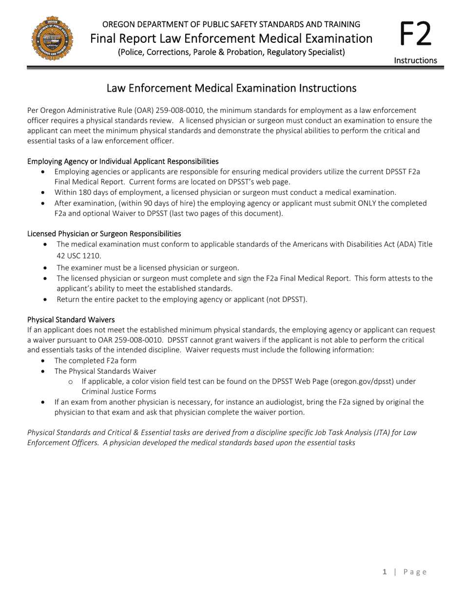 Form F2A Download Fillable PDF or Fill Online Final Report Law ...