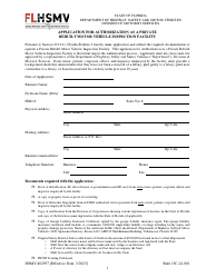 Form HSMV82997 - Fill Out, Sign Online and Download Fillable PDF ...