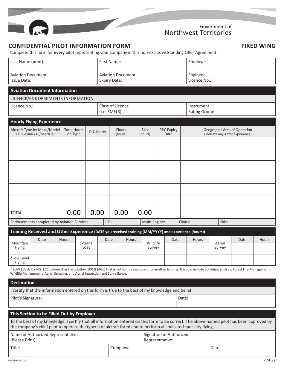 Form NWT9267 - Fill Out, Sign Online and Download Fillable PDF ...