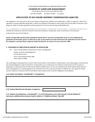 South Dakota Application to Self-insure Workers' Compensation ...