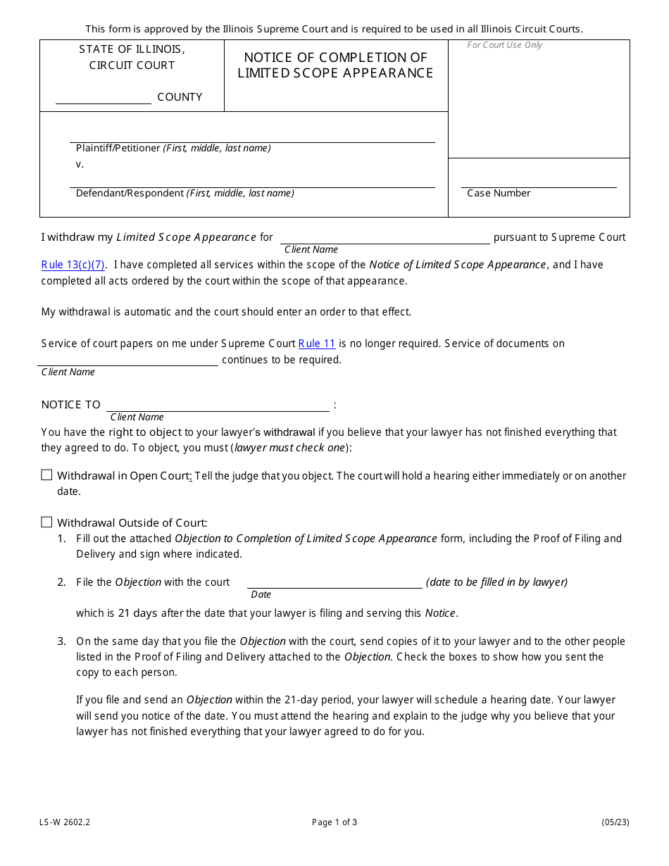Form LS-W2602.2 - Fill Out, Sign Online and Download Fillable PDF ...