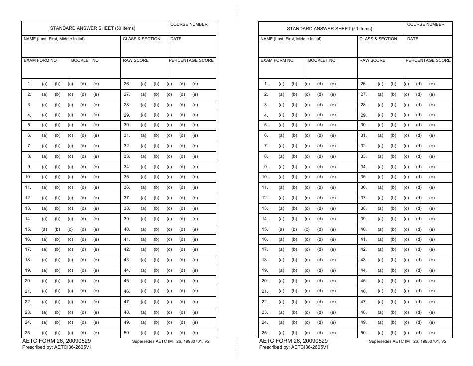 AETC Form 26 - Fill Out, Sign Online and Download Printable PDF ...