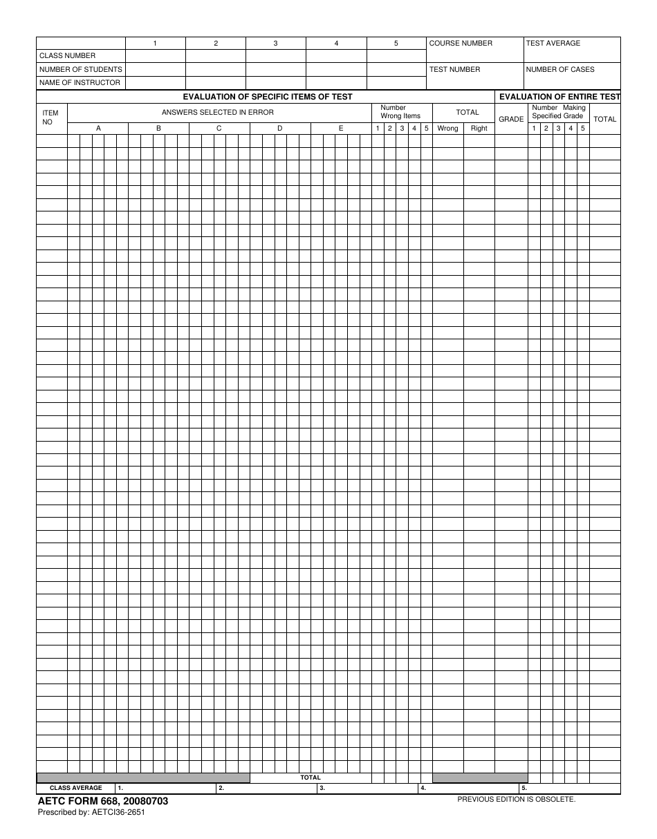 AETC Form 668 - Fill Out, Sign Online and Download Fillable PDF ...
